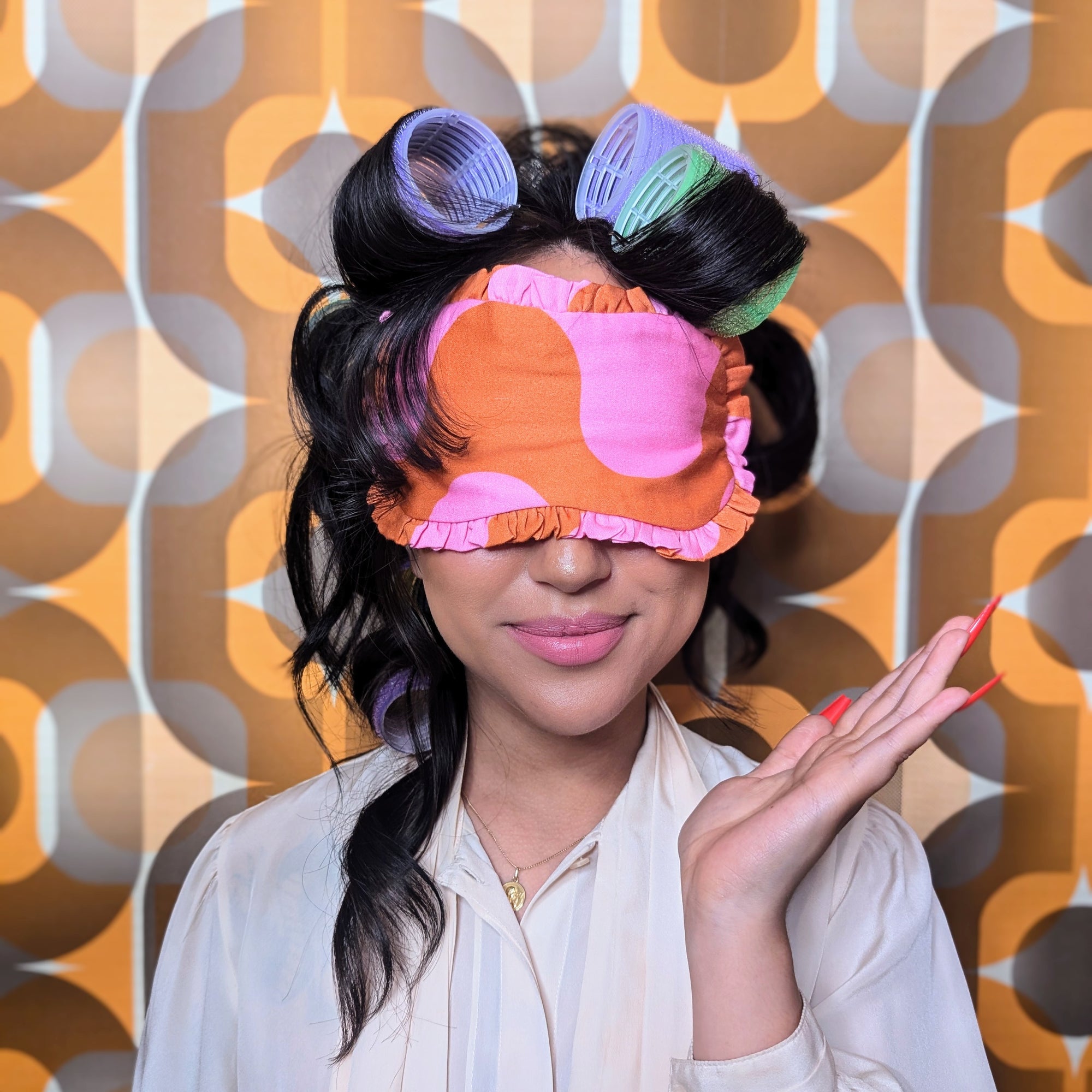 Dragstrip Disco Ruffle Sleep Mask – Weirdstock